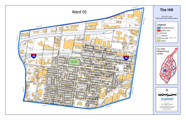The Hill Map - The Hill St. Louis